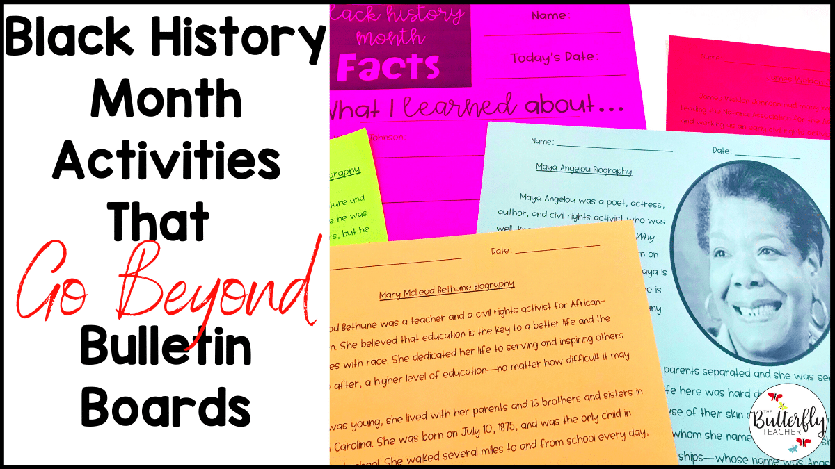 Black History Month Activities That Go Beyond a Bulletin Board - The ...